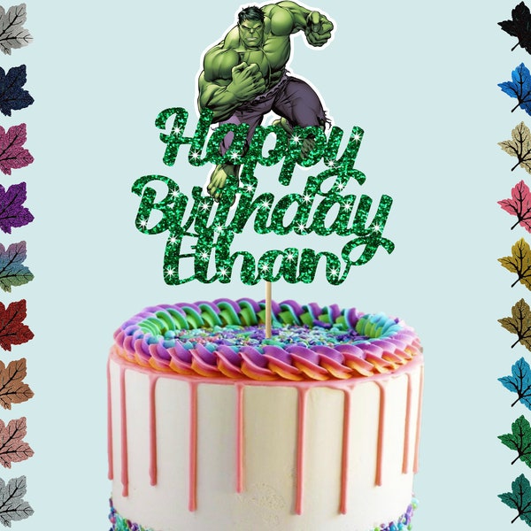 Hulk Cake Topper - Etsy