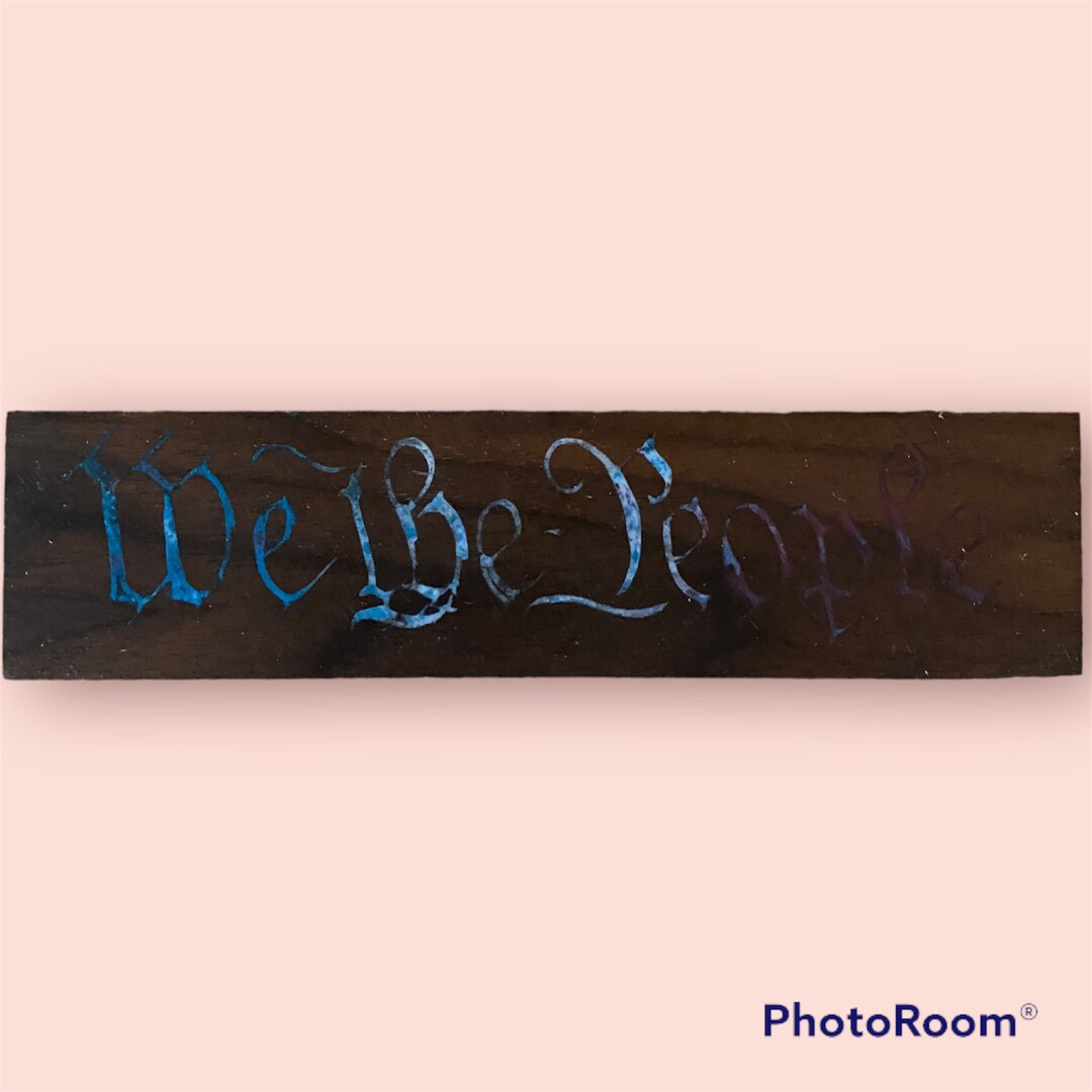 Rectangular Wooden Epoxy Resin Art Modern Wood Art American Flag ...