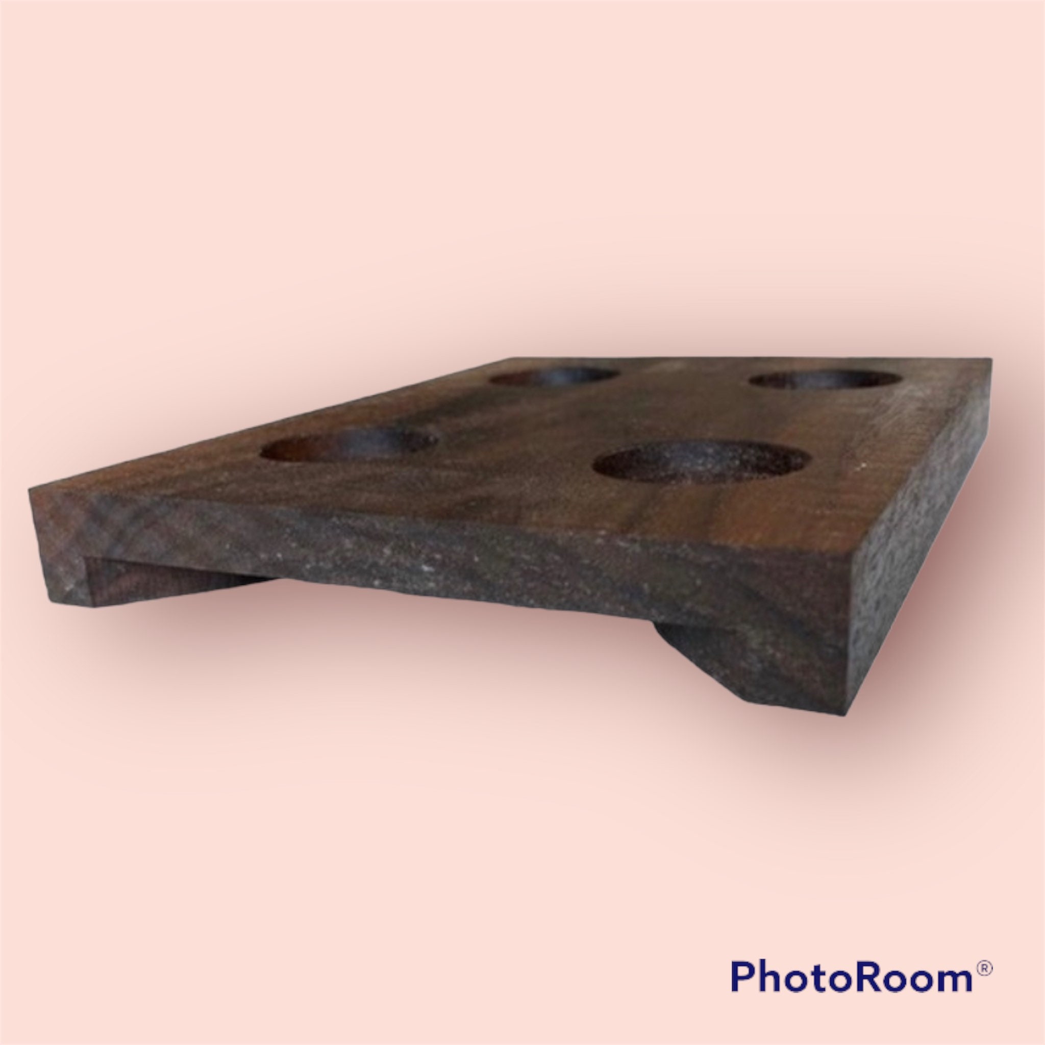 Personalized Ornate Aesthetic Rectangular Walnut Shot Flight Tray With ...
