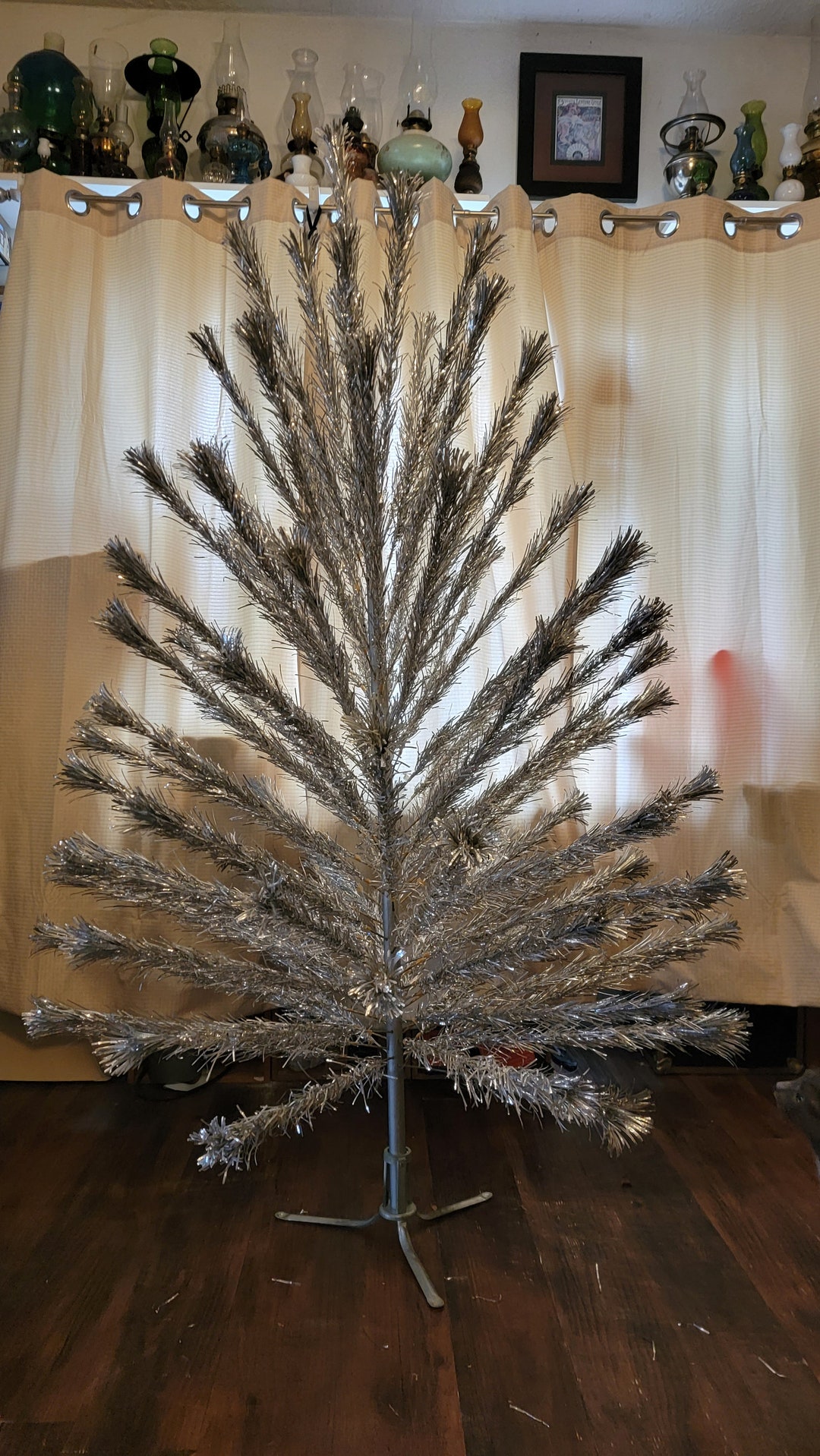 6.5ft Peco Brand Vintage Aluminum Tree With Color Light - Etsy