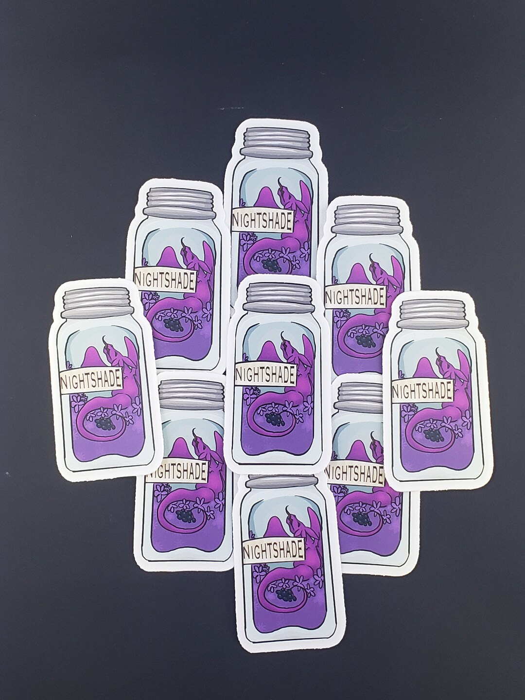 Nightshade Dragon Sticker - Etsy