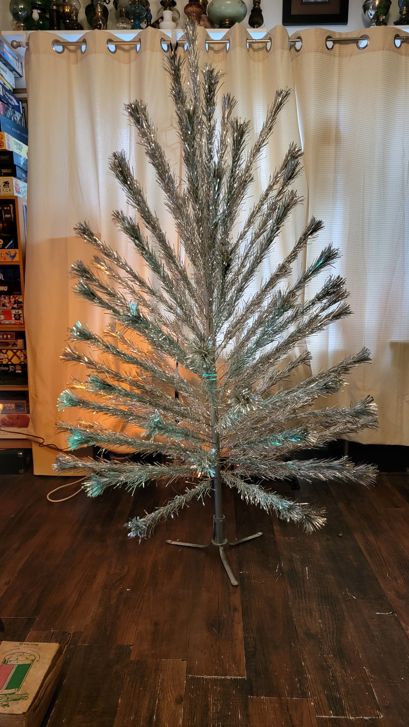 6.5ft Peco Brand Vintage Aluminum Tree With Color Light - Etsy