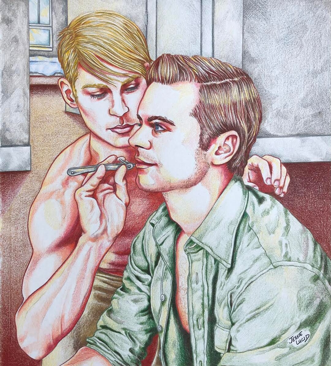 Pre-serum Steve Shaving Bucky - Etsy