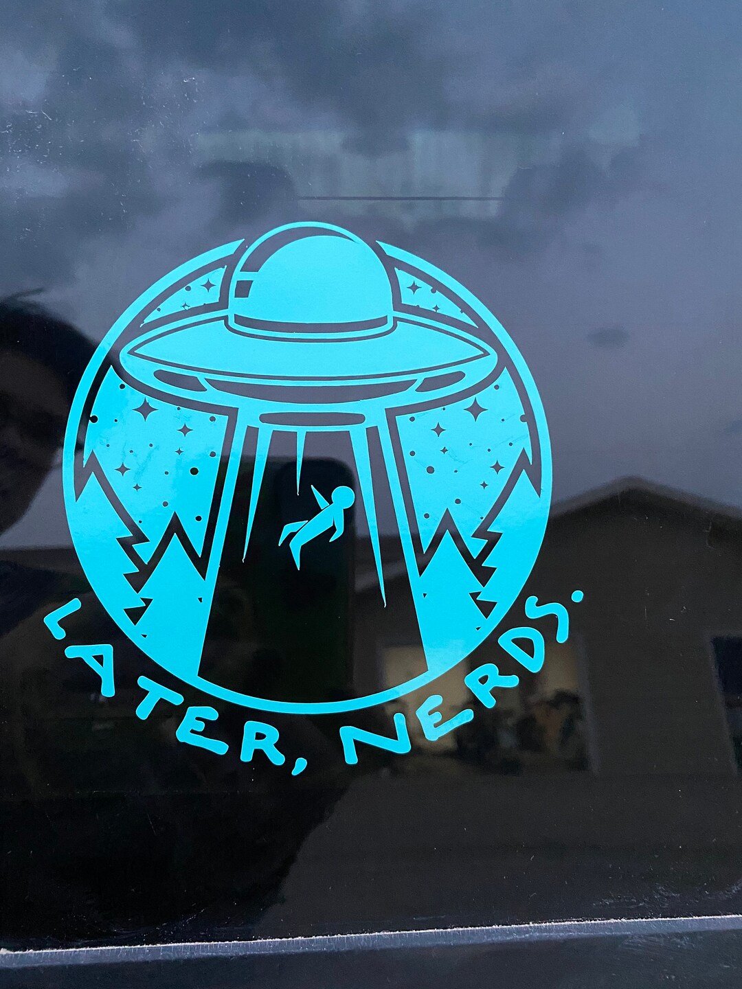 UFO Vinyl Decal for Windows, Tumbler Cups, Water Bottles, Laptop and ...