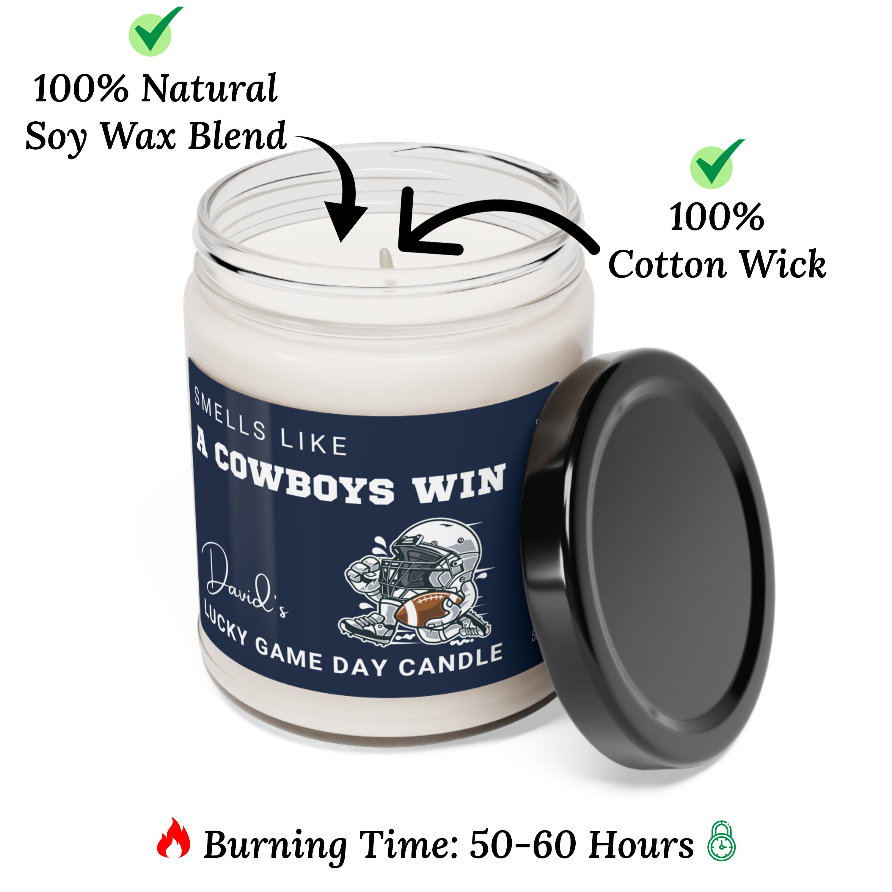 Game Day Lucky Charms Candle for Dallas Cowboys Football Fans ...