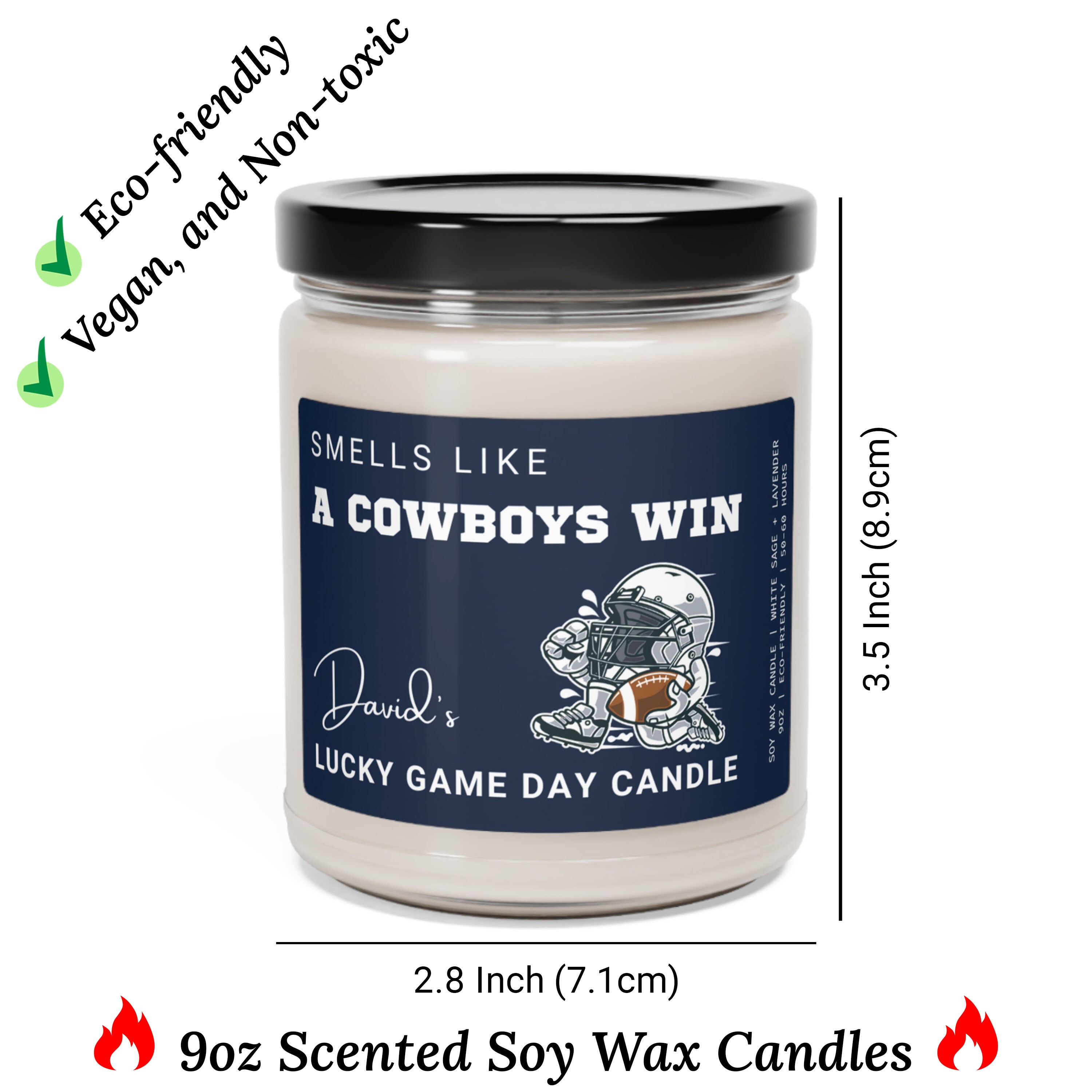 Game Day Lucky Charms Candle for Dallas Cowboys Football Fans ...