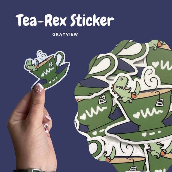 Tea Rex - Etsy