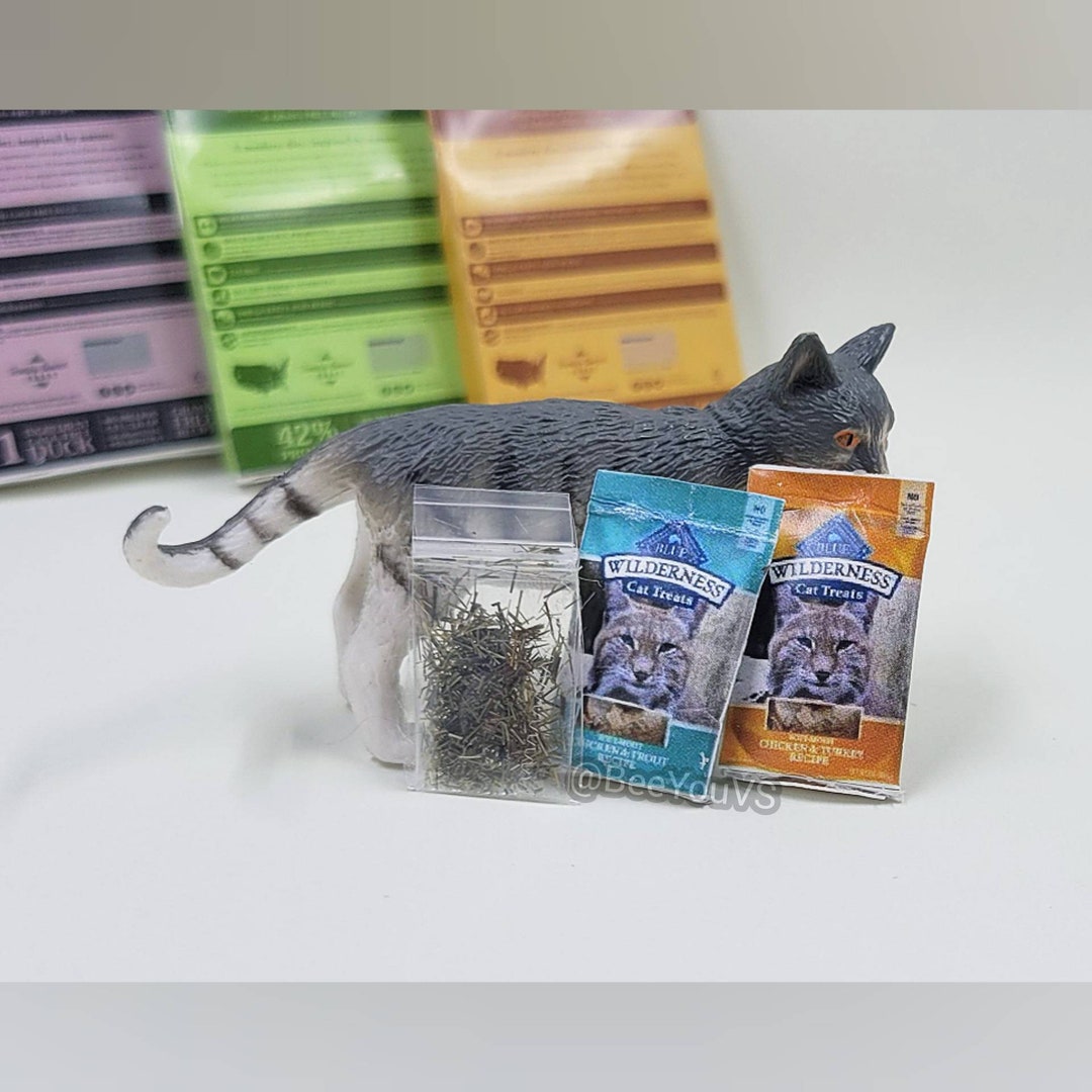 Miniature Cat Nip Mini Cat Food Mini Cat Treats for 1:6 or 1 to 12 ...