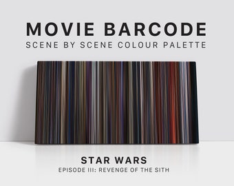 Movie Barcode Canvas - Etsy
