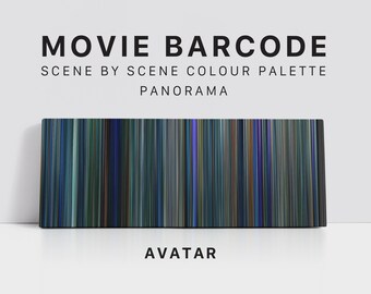 Movie Barcode Canvas - Etsy