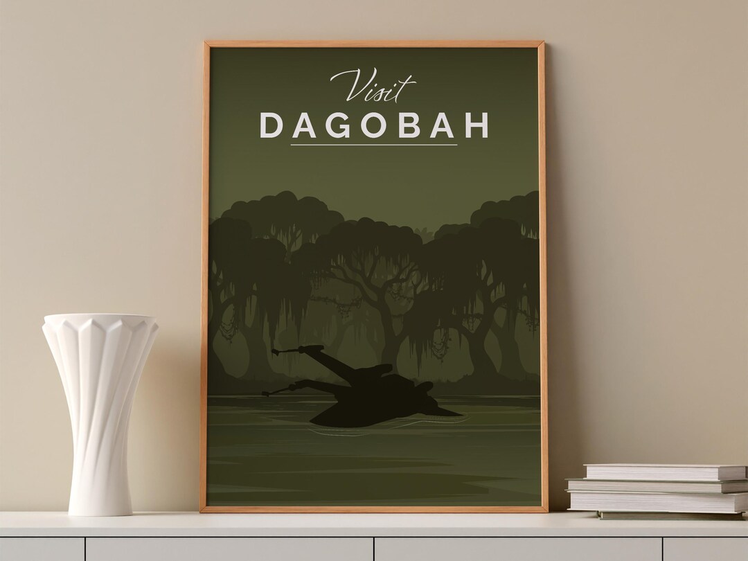Visit Dagobah Poster – Star Wars Retro Travel Print, Sci-fi Wall Art - Etsy