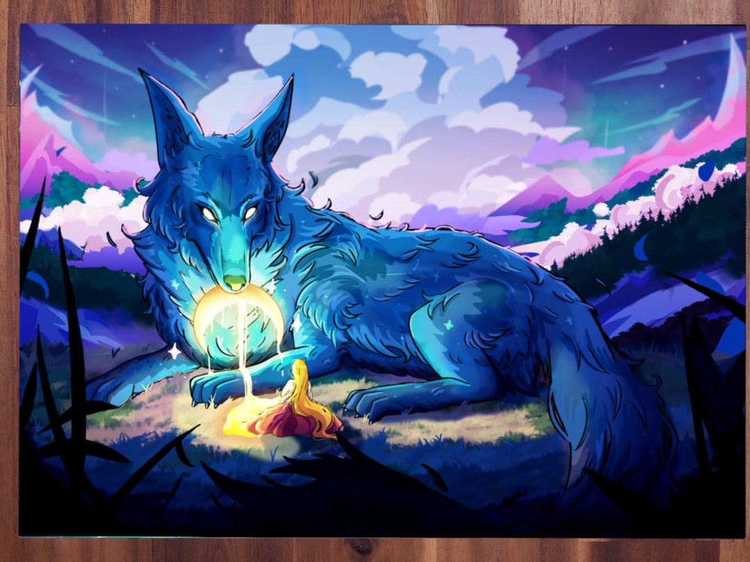 Giant Wolf | PRINT A4-A5 / Art Print / Poster - Etsy