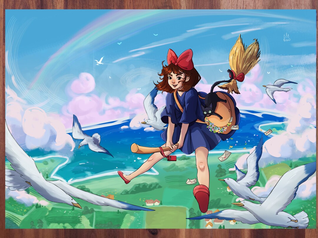 Kiki Delivery - Fanart | PRINT A4/A5 / Art Print / Poster - Etsy