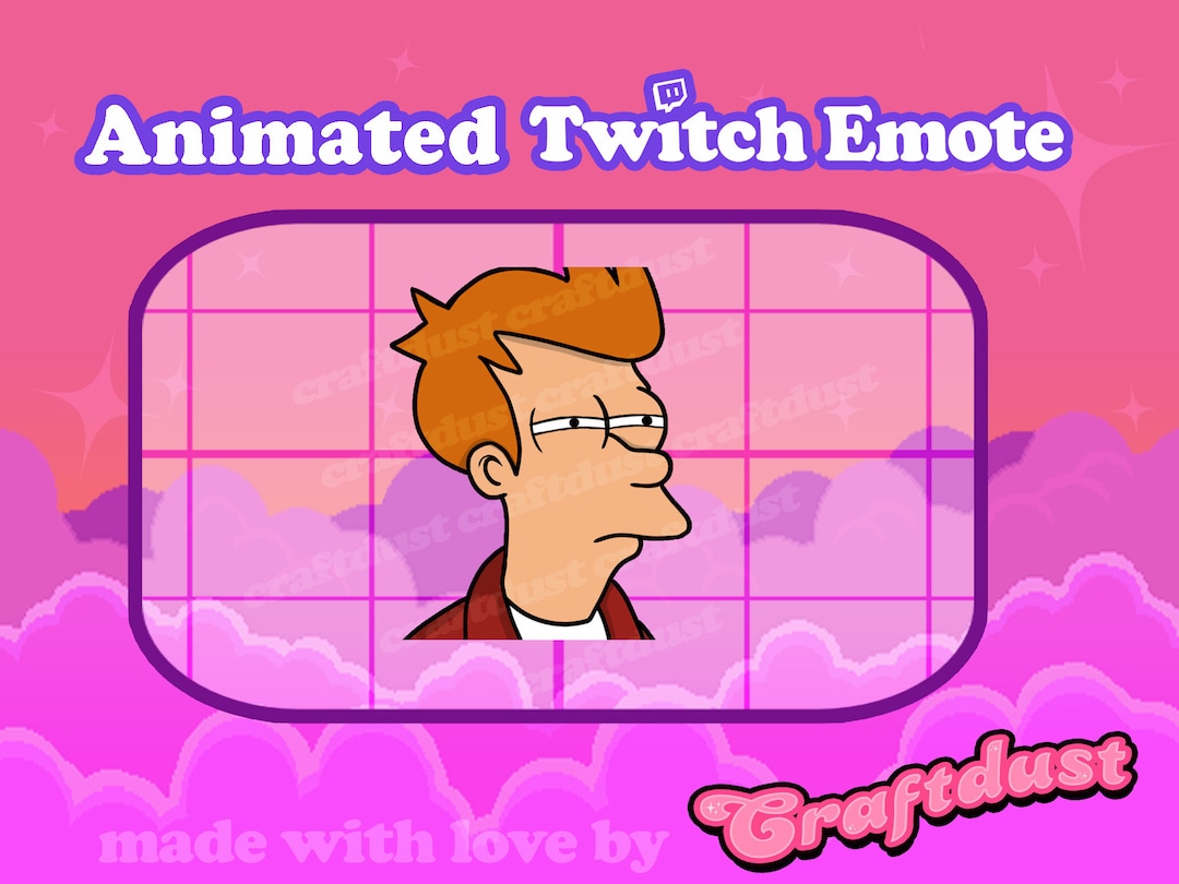 Twitch / Discord Animated Emote / Sus / Fry / Futurama / GIF - Etsy Canada
