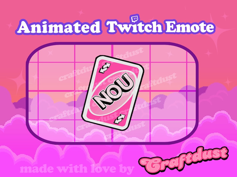 Twitch / Discord / Animated Emote / Uno Reverse / No U / Pink - Etsy ...