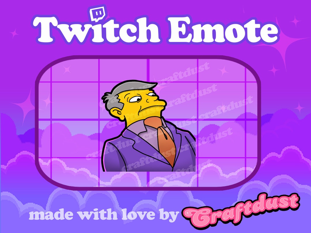 Principal Skinner / Pathetic / Simpsons / Twitch and Discord Emote - Etsy