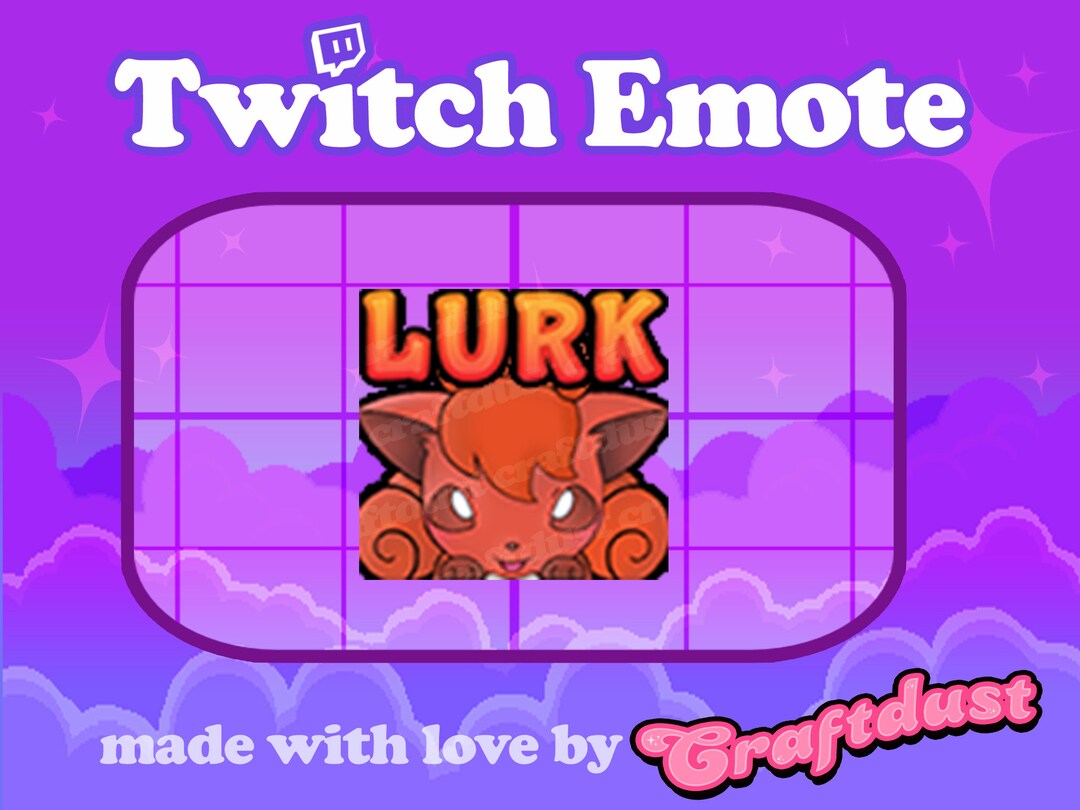 Twitch Emote / Lurk / Vulpix Pokemon - Etsy
