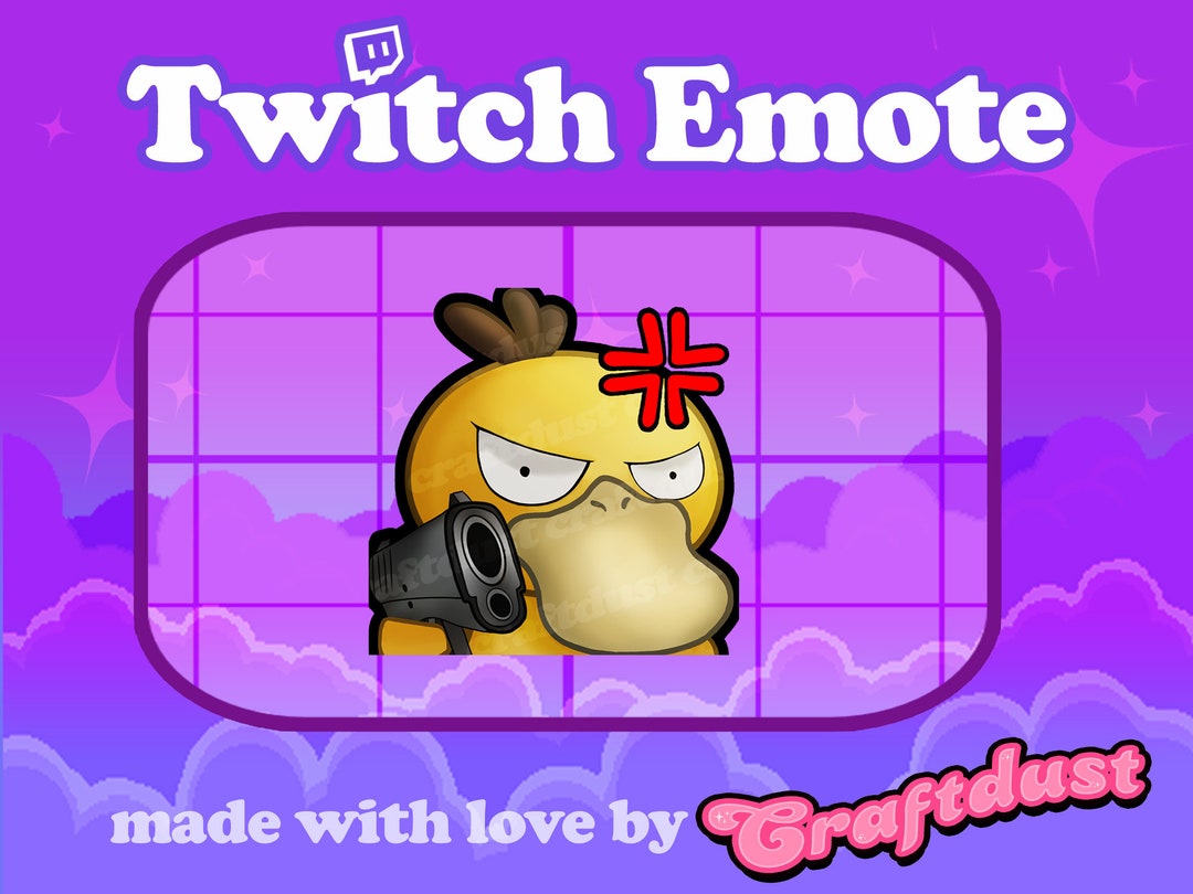 Twitch Emote / Angry / Psyduck Pokemon - Etsy