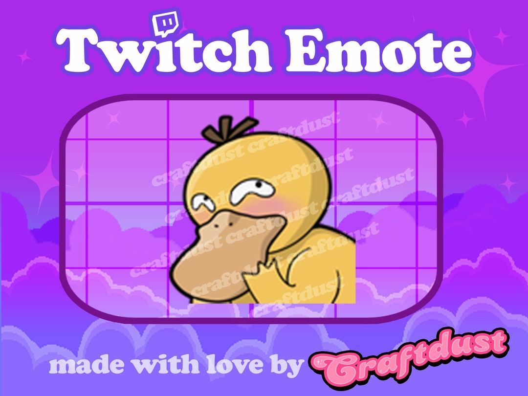Twitch Emote / Cheeky Laughing / Psyduck Pokemon - Etsy