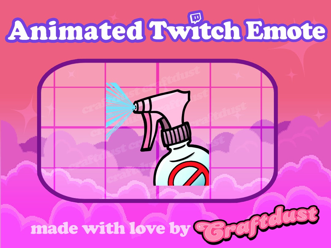 Twitch & Discord Animated Emote / Spray Bottle - Etsy Australia