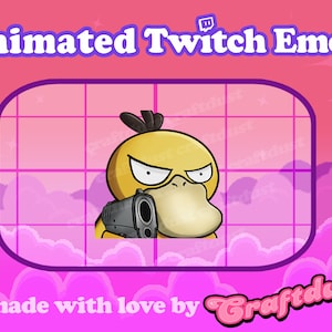 Twitch / Discord Emote animado / Angry / Psyduck Pokemon / Gun - Etsy ...