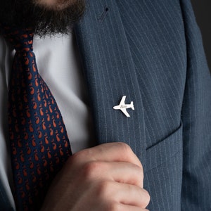 Personalized Name Hostess Jacket Lapel Pin, Custom Name Airplane Brooch ...