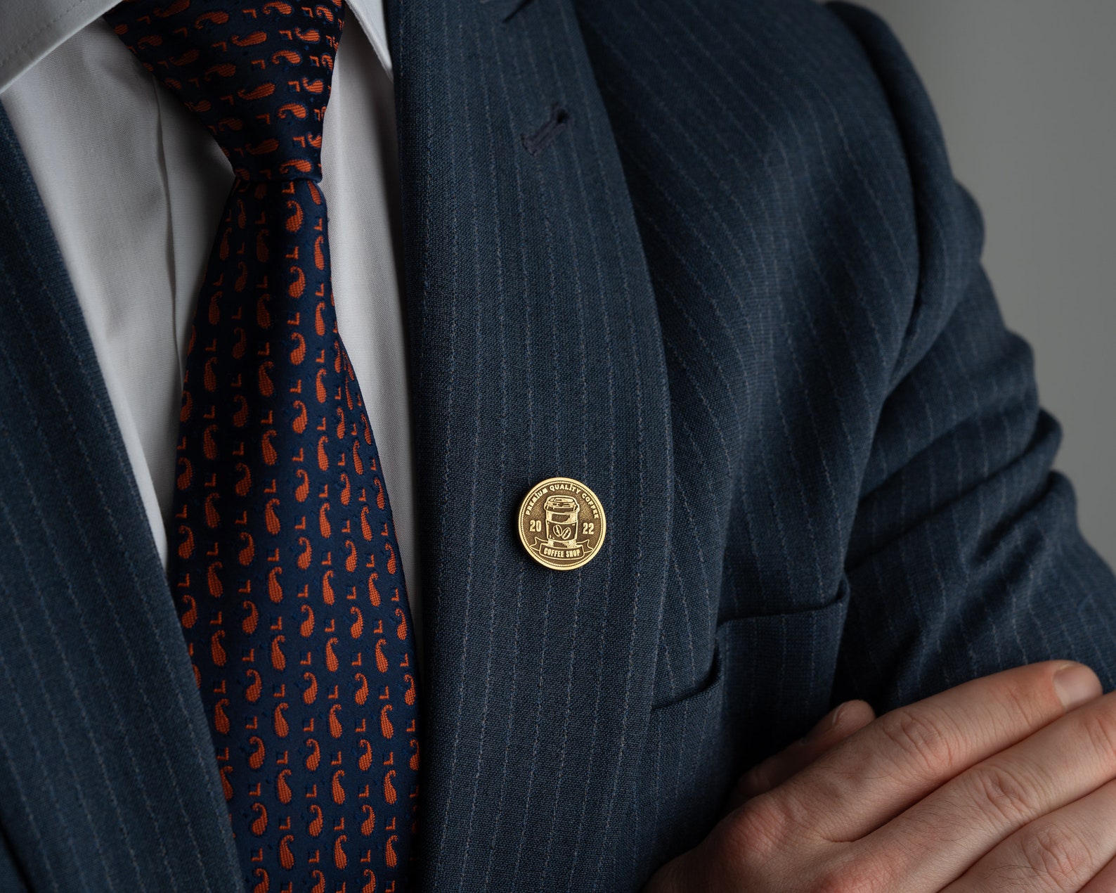 Custom Logo Brooch, Personalized Logo Lapel Pin, Custom Sign Collar Pin ...