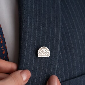 Personalized Graduation Label Pin, Class of 2023 Name Brooch, Senior ...