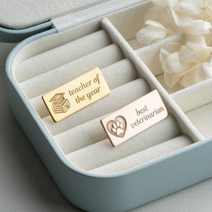 Personalized Teacher Jacket Lapel Brooch Pin, Teacher Name Lapel Brooch ...