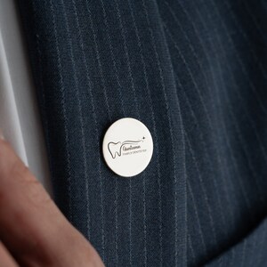 Custom Logo Brooch, Personalized Logo Lapel Pin, Custom Sign Collar Pin ...