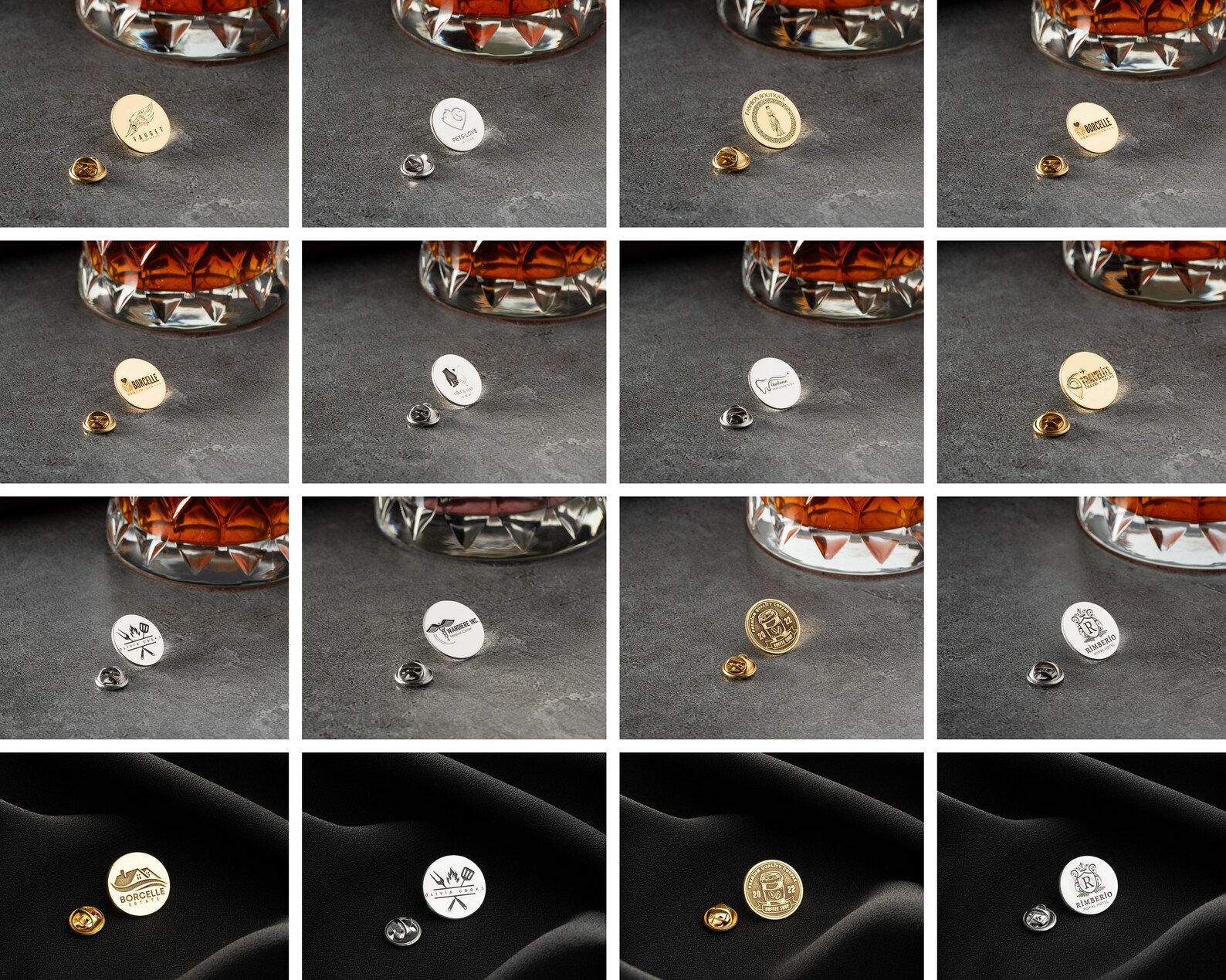 Custom Logo Brooch, Personalized Logo Lapel Pin, Custom Sign Collar Pin ...