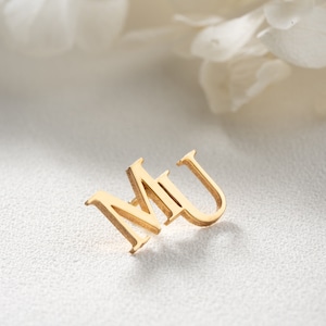 Personalized Initial Letters Brooch, Bride Groomsmen Initials Brooch ...