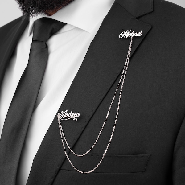 Lapel Pin Chain - Etsy
