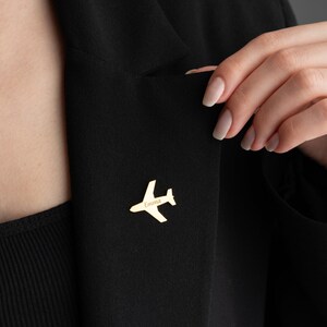 Personalized Name Hostess Jacket Lapel Pin, Custom Name Airplane Brooch ...