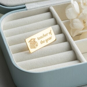 Personalized Teacher Jacket Lapel Brooch Pin, Teacher Name Lapel Brooch ...
