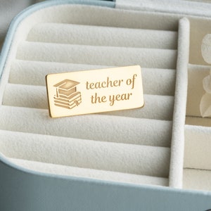 Personalized Teacher Jacket Lapel Brooch Pin, Teacher Name Lapel Brooch ...