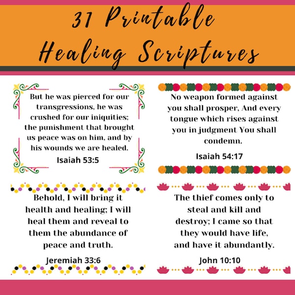 Bible Scriptures - Etsy