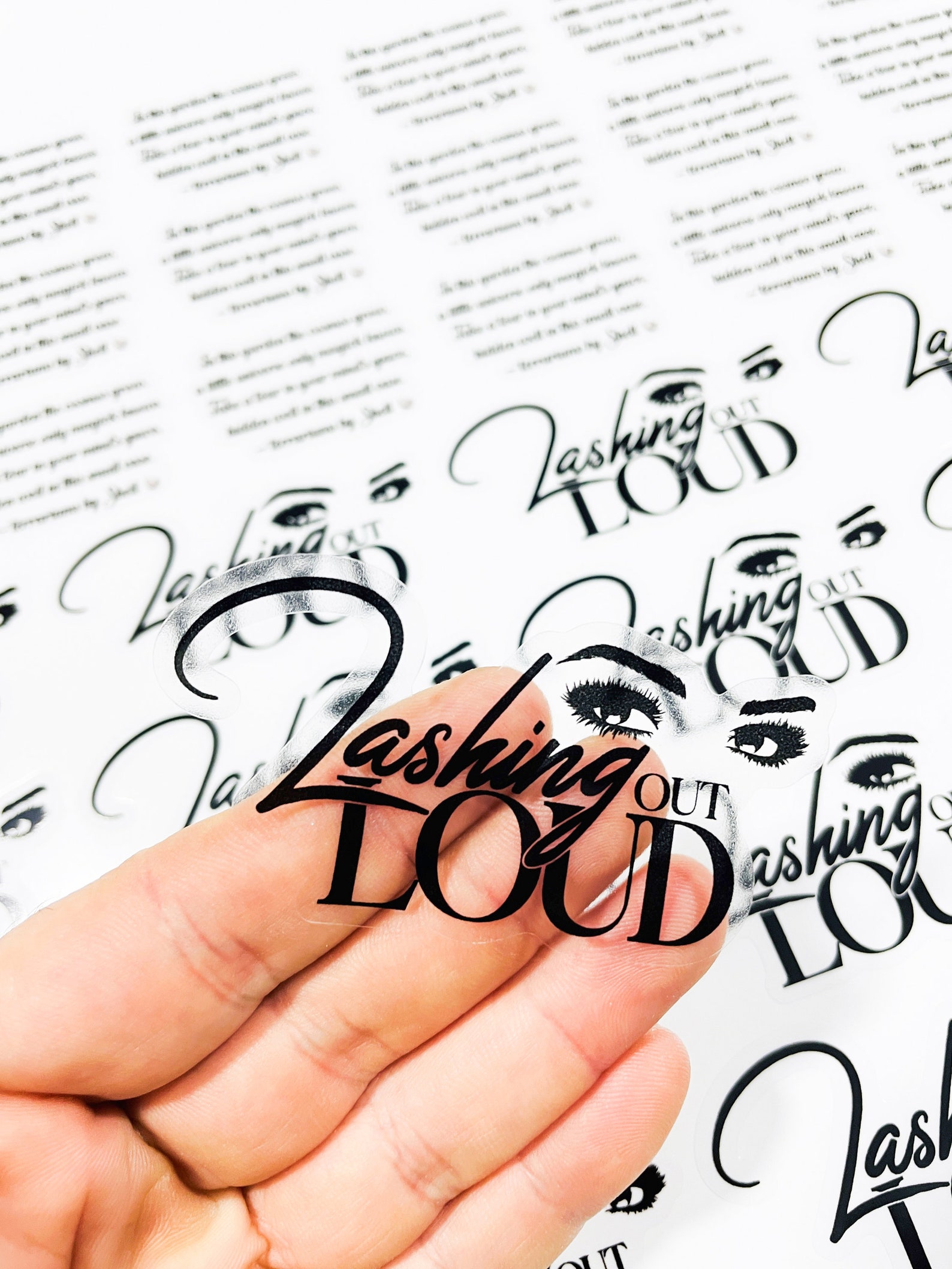 Any Size Colorful Die Cut Transparent Stickers Custom Clear - Etsy