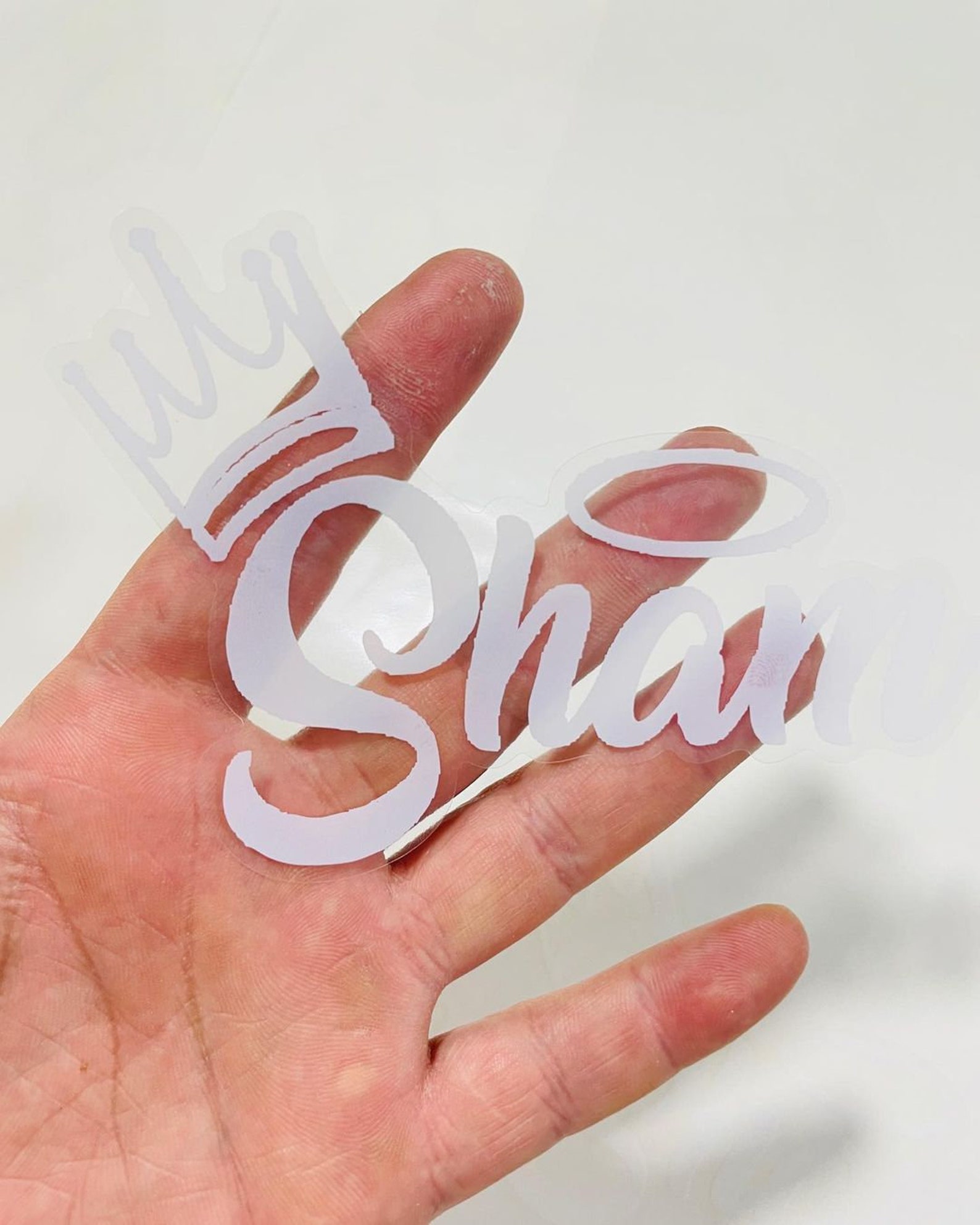 Custom White Ink Clear Stickers White Ink Transparent - Etsy