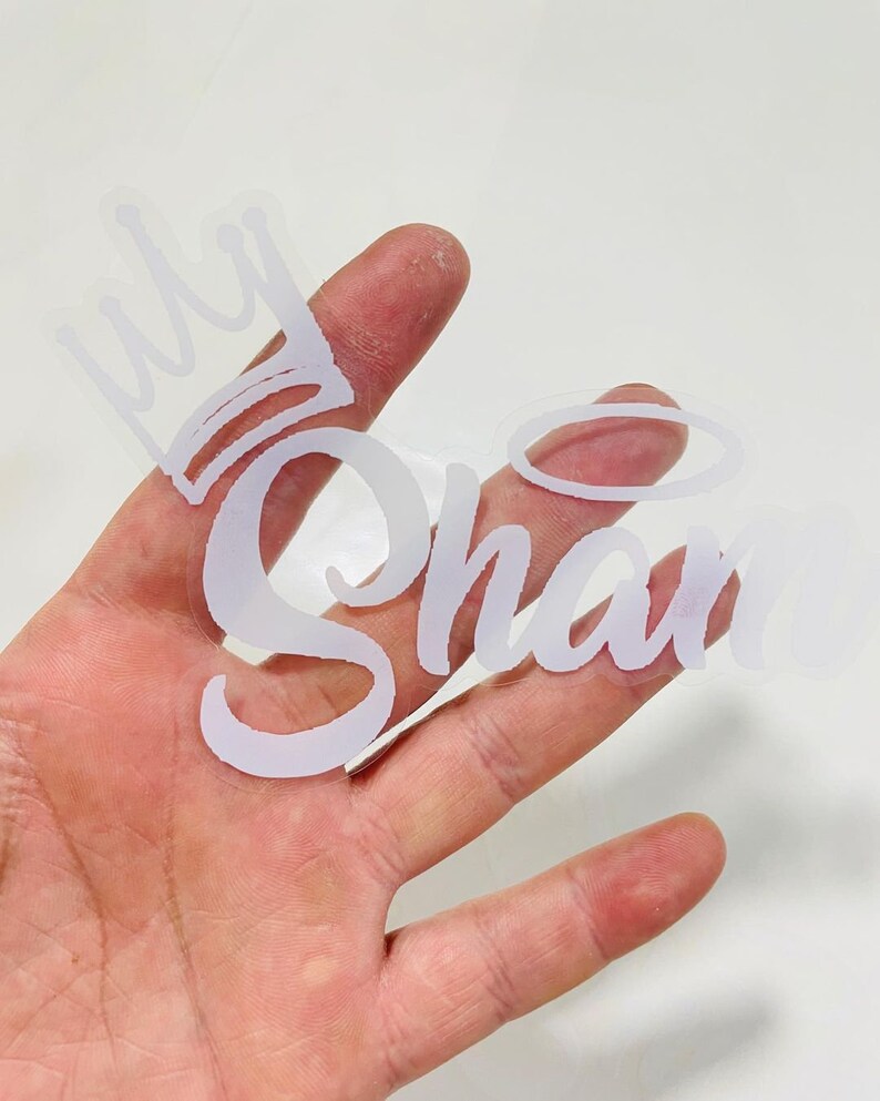 Custom White Ink Clear Stickers White Ink Transparent - Etsy
