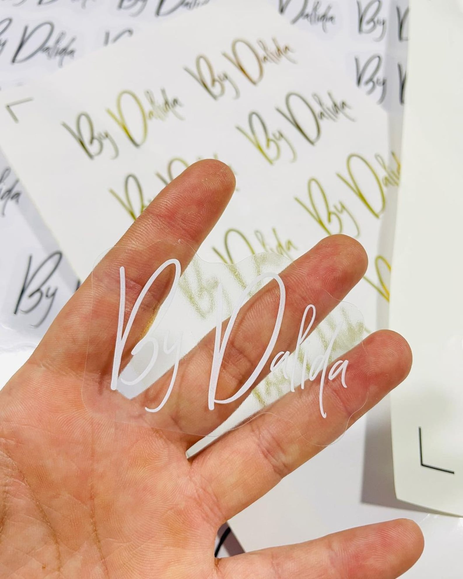 Custom White Ink Clear Stickers White Ink Transparent - Etsy
