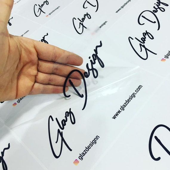 Any Size Colorful Die Cut Transparent Stickers Custom Clear - Etsy