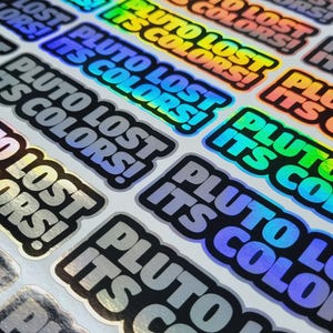 Square Rainbow Holographic Vinyl Stickers – Bulk Shiny Holo Labels ...