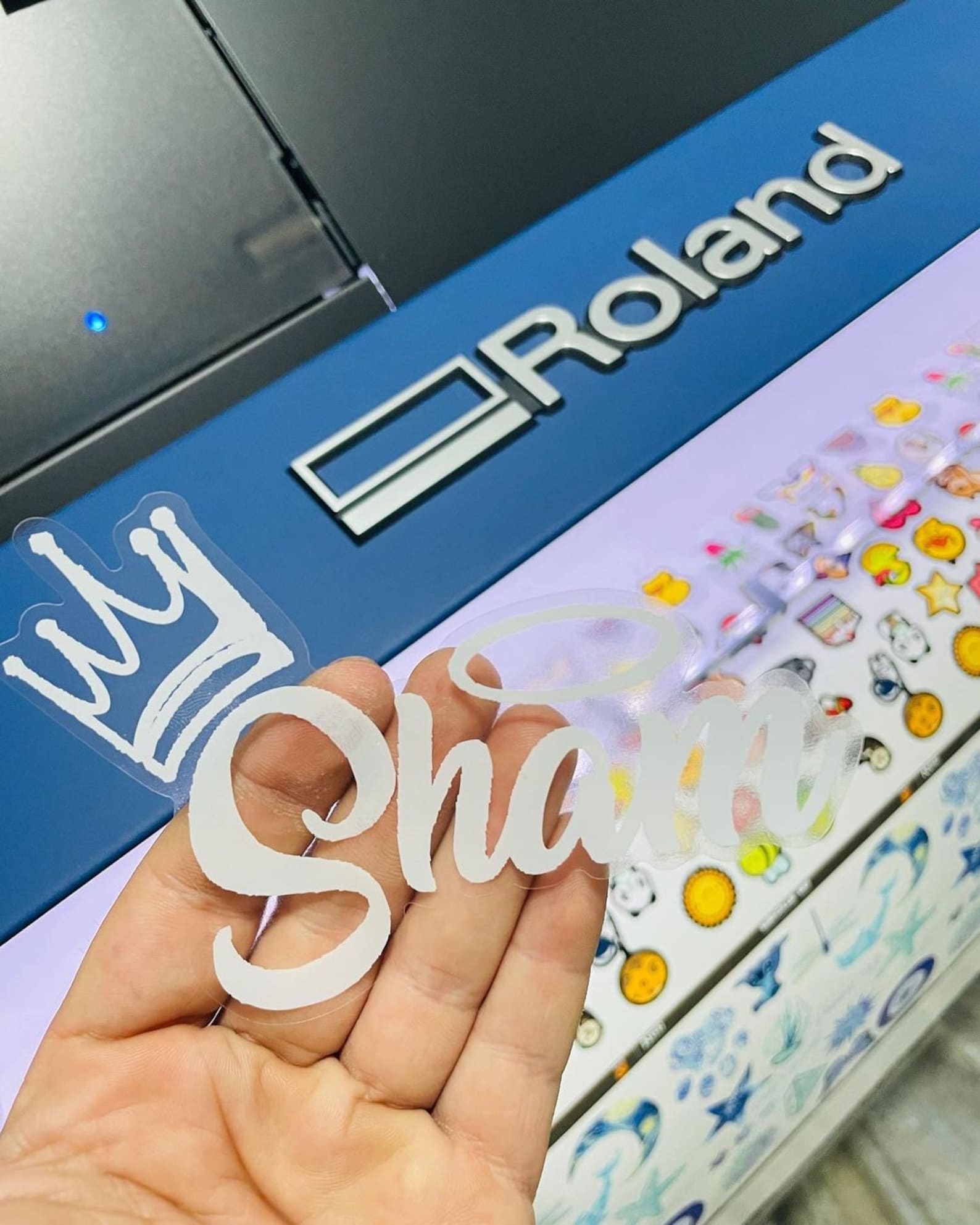 Custom White Ink Clear Stickers, White Ink Transparent Stickers ...