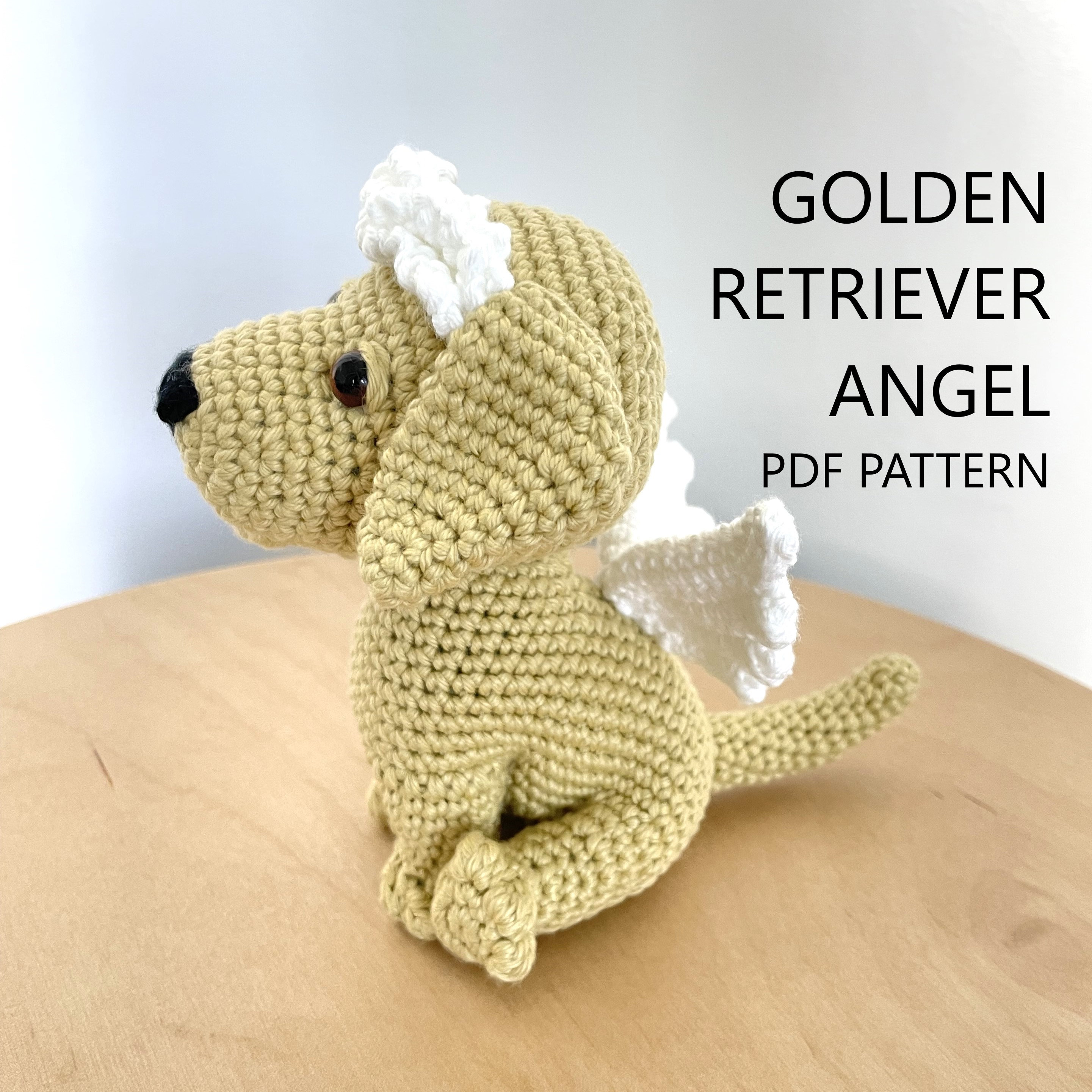 Golden Retriever Angel Amigurumi Crochet Pattern - Etsy