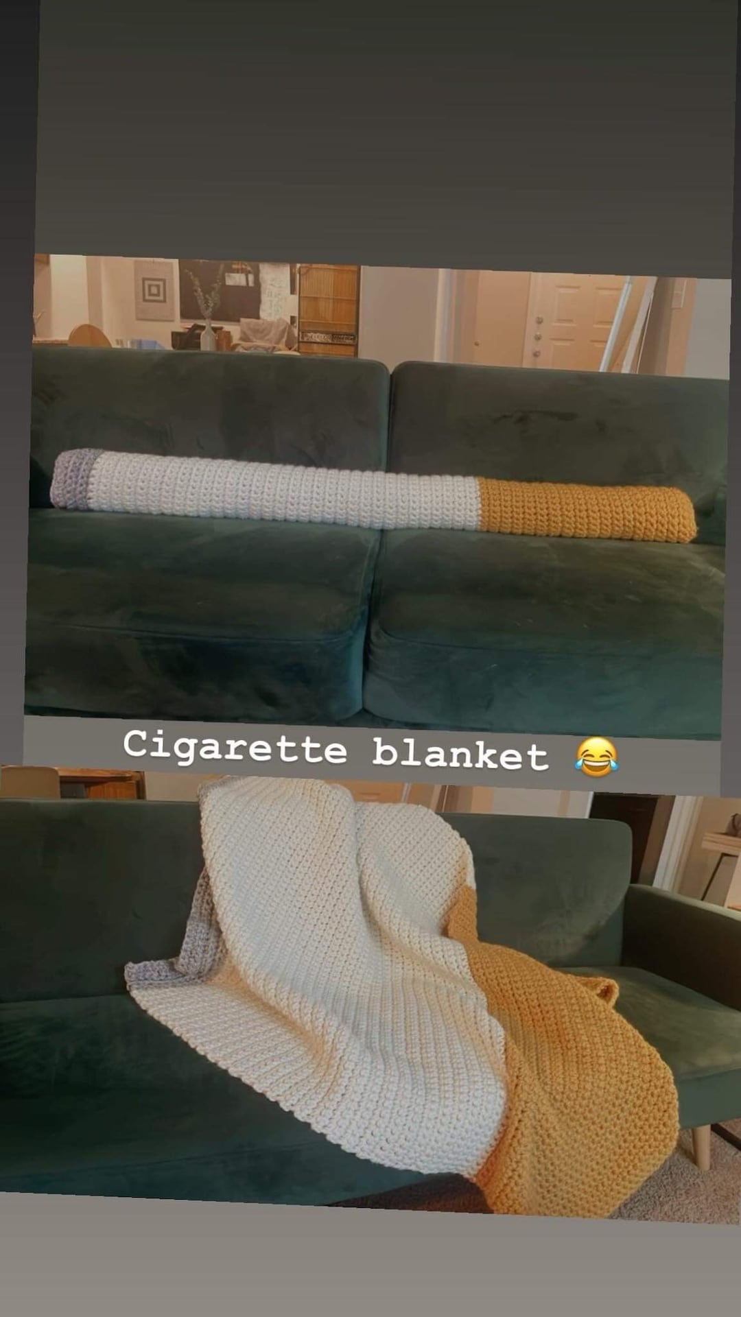 Crochet Cigarette Blanket Pattern Pdf Instant Download - Etsy