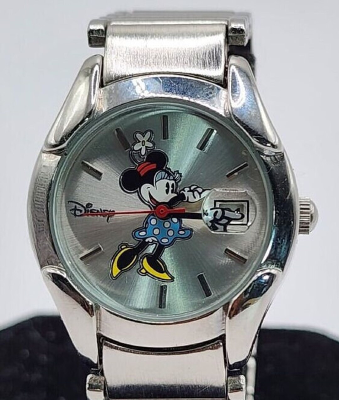 Disney Accutime Minnie Mouse Date / Time Women Ladies Watch Stainless ...