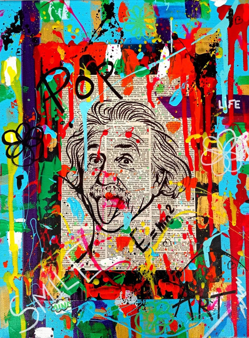 Tableau Einstein pop art - Etsy France