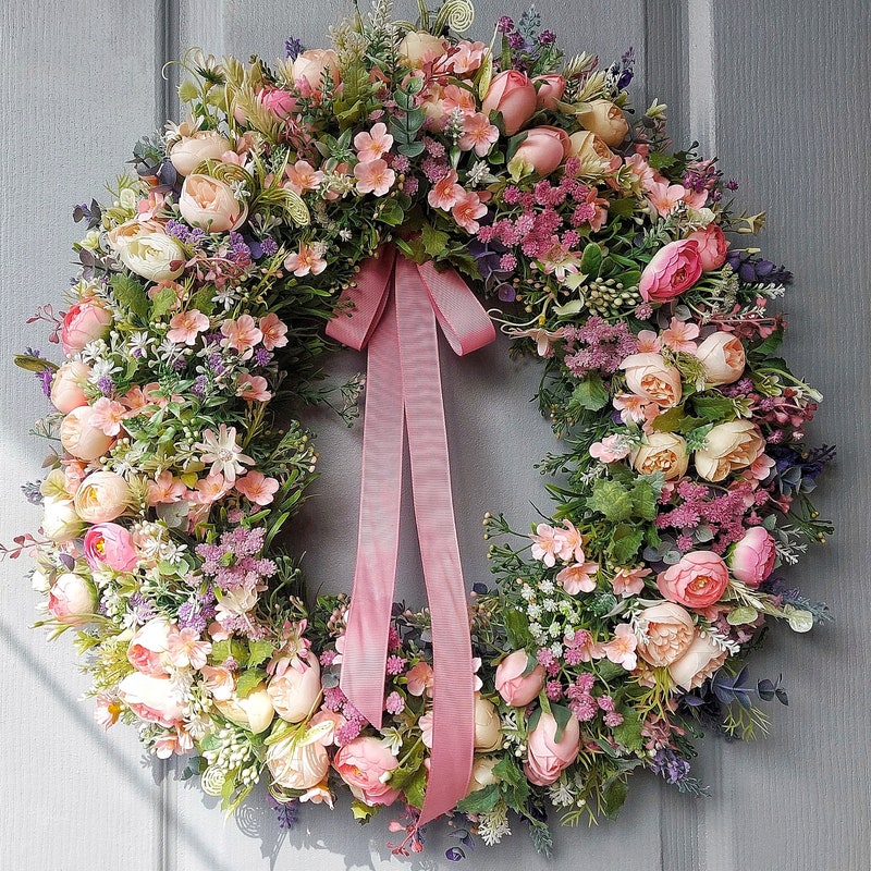 Large Spring Wreath - Etsy