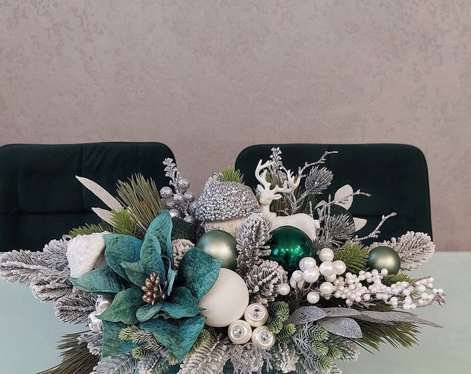 Long Xmas Advent Centerpiece Dining Table Christmas Centerpiece Advent ...